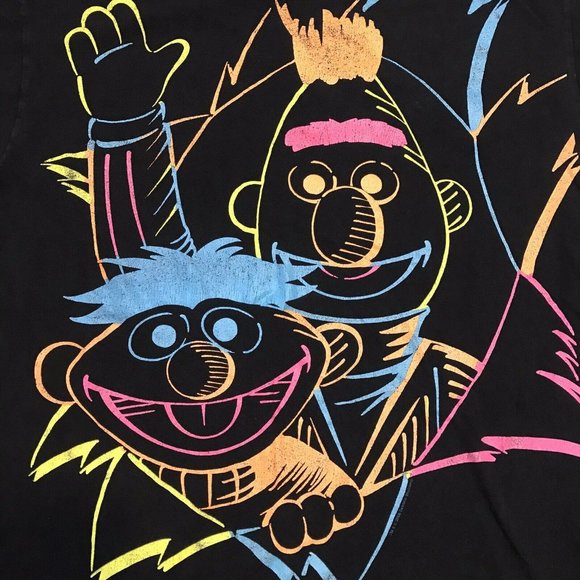 Sesame Street | Shirts | Y2k 208 Sesame Street Bert Ernie Neon Outline ...